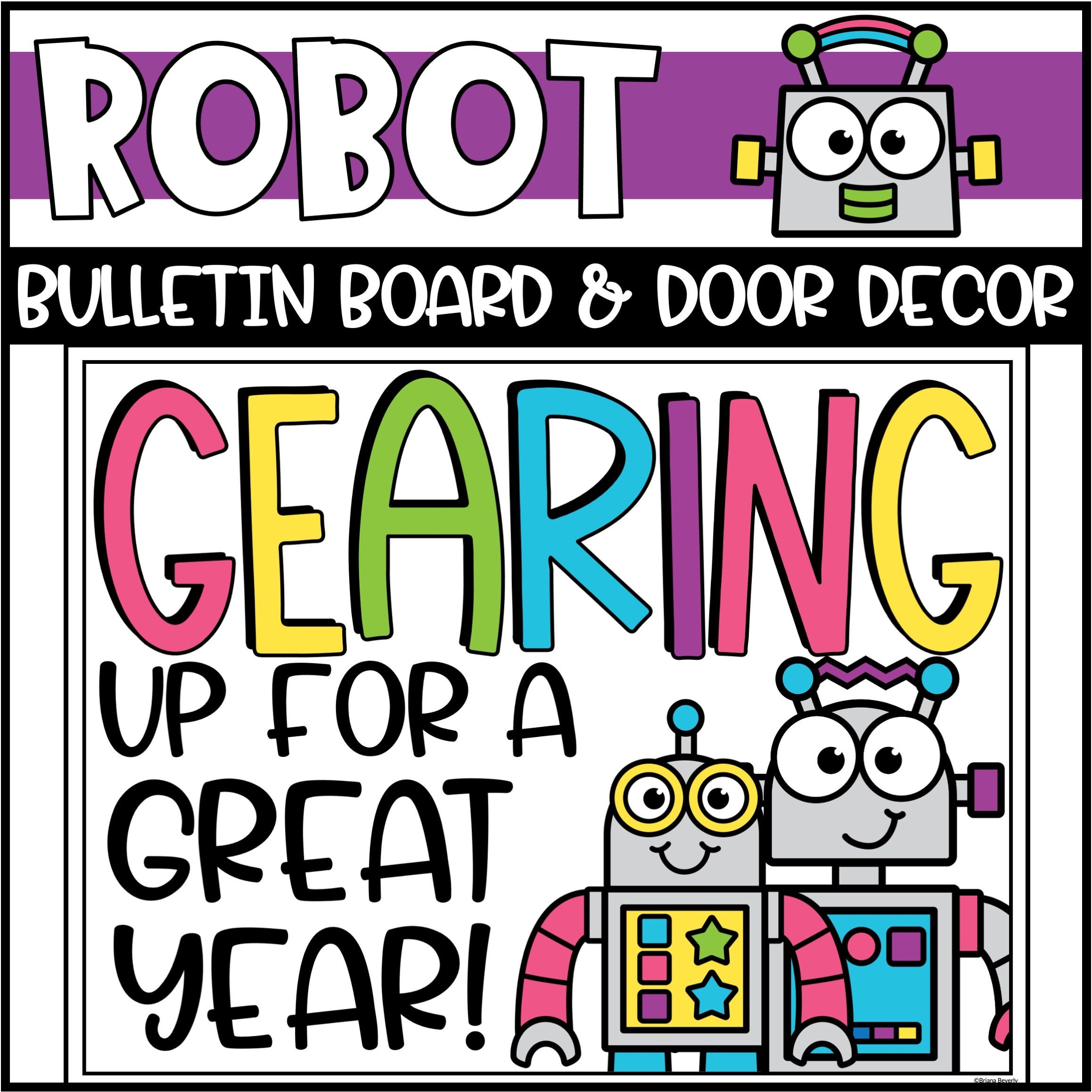 Robot Bulletin Board or Door Decoration - Etsy