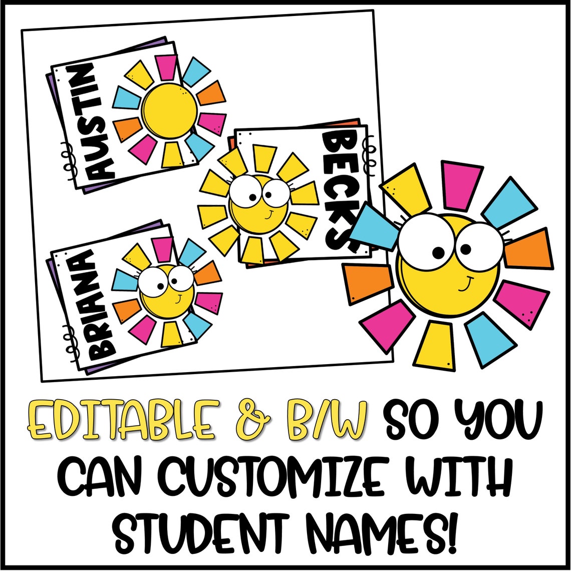 Back to School Sunshine Bulletin Board or Door Decoration - Etsy