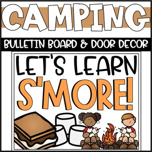 Camping S'mores Bulletin Board or Door Decoration - Etsy