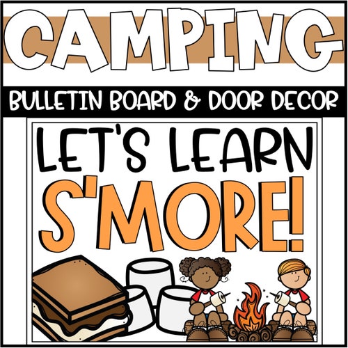 Camping S'mores Bulletin Board or Door Decoration - Etsy