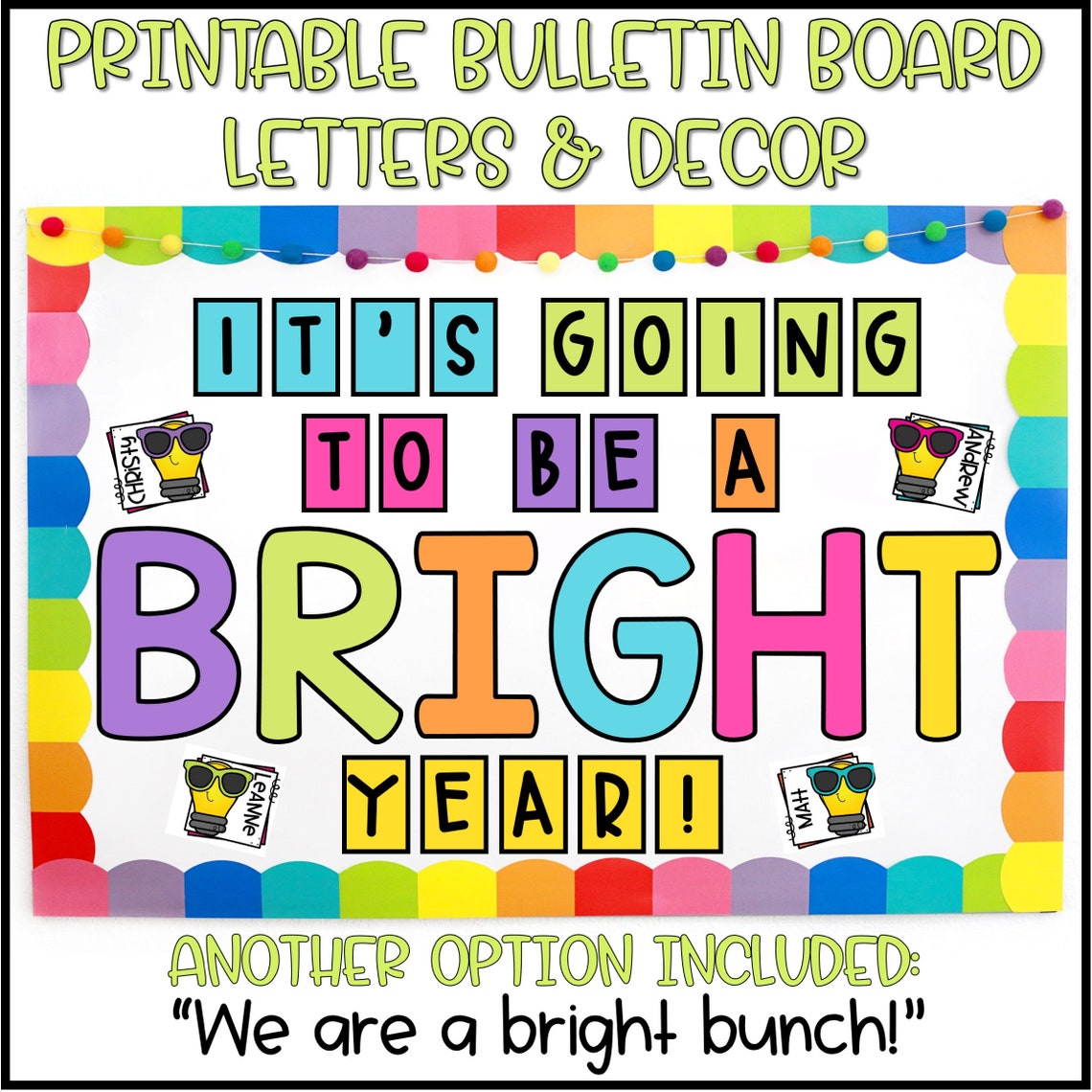 Back to School Bulletin Board or Door Decoration - Etsy