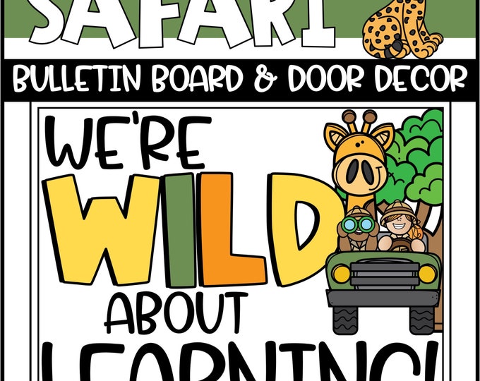 Safari Bulletin Board or Door Decoration - Etsy