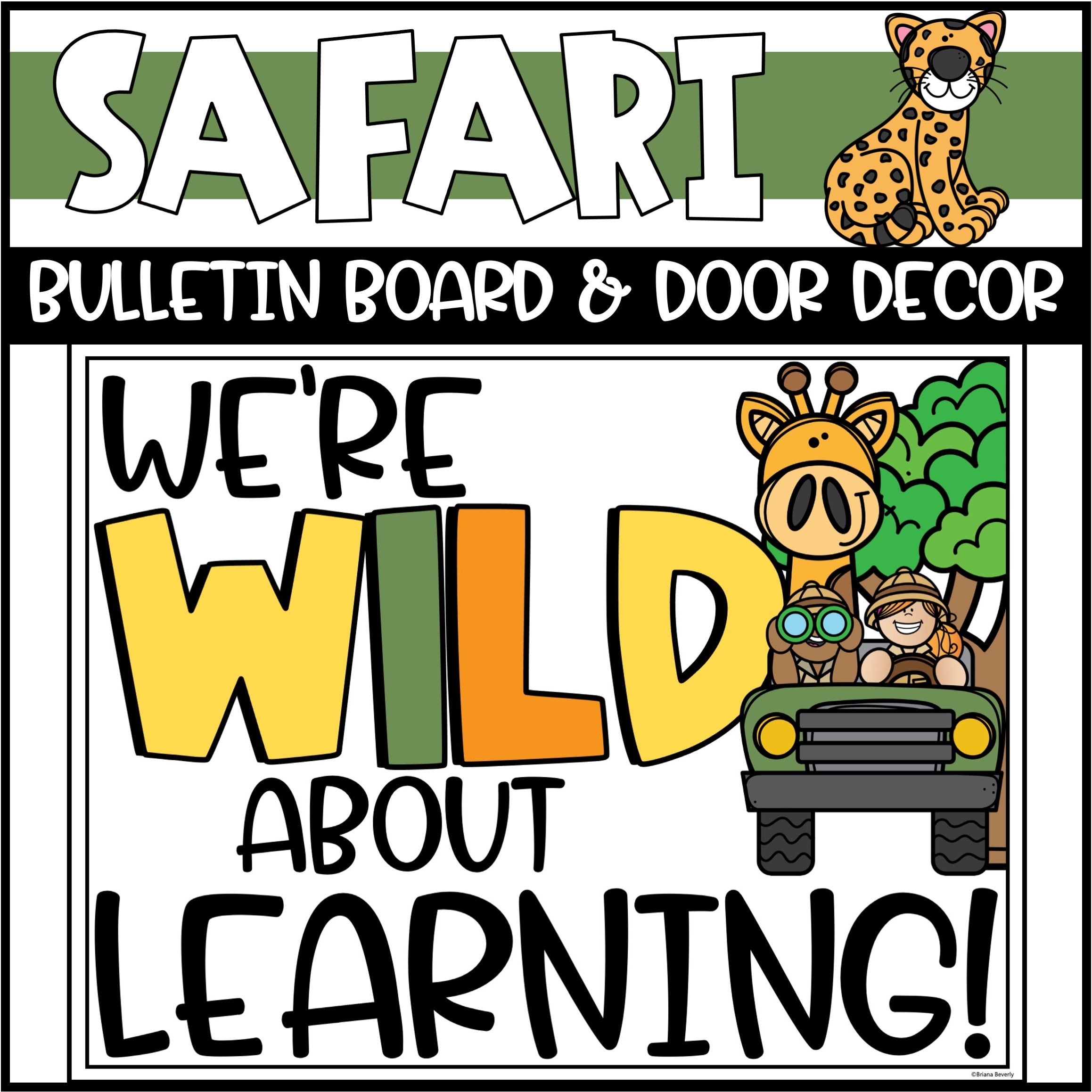 Safari Bulletin Board or Door Decoration - Etsy