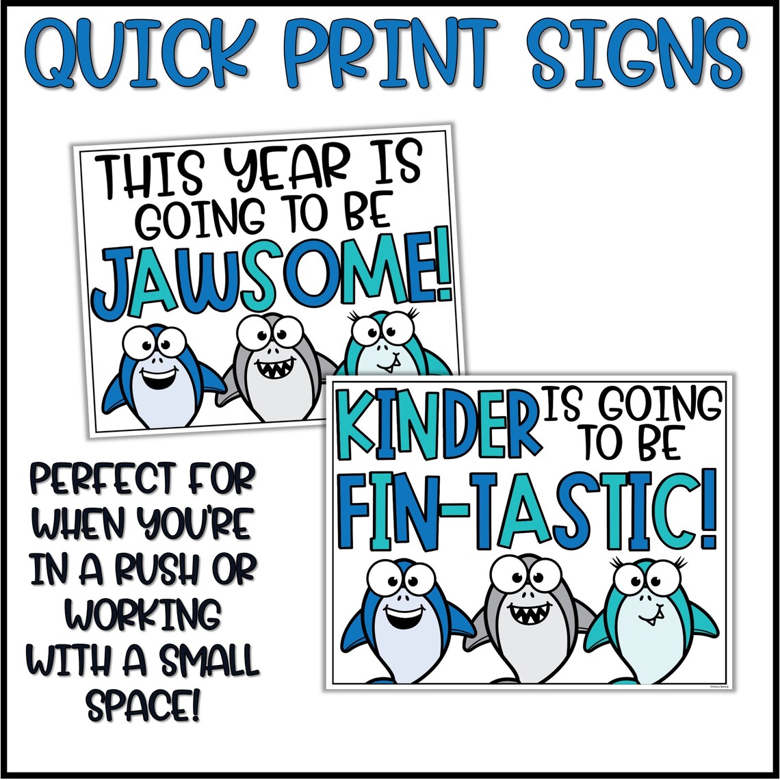 Sharks Bulletin Board or Door Decoration - Etsy