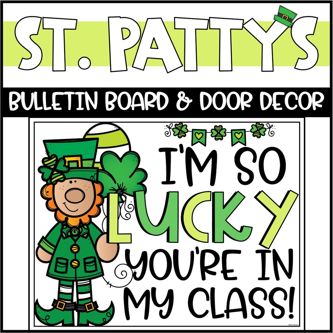 St. Patrick's Day Bulletin Board or Door Decoration - Etsy
