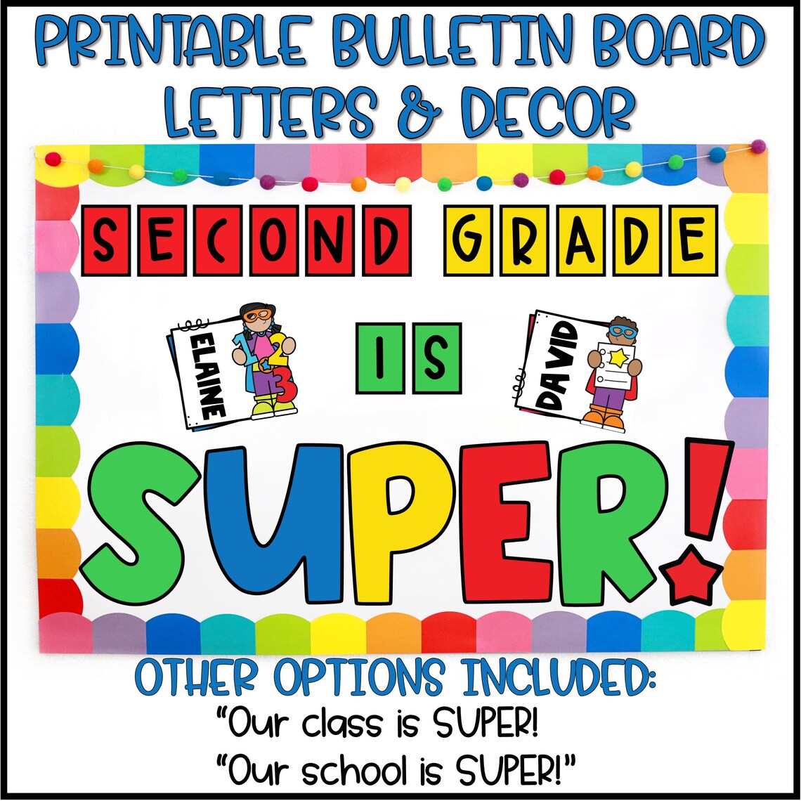 Primary Superhero Bulletin Board or Door Decoration - Etsy