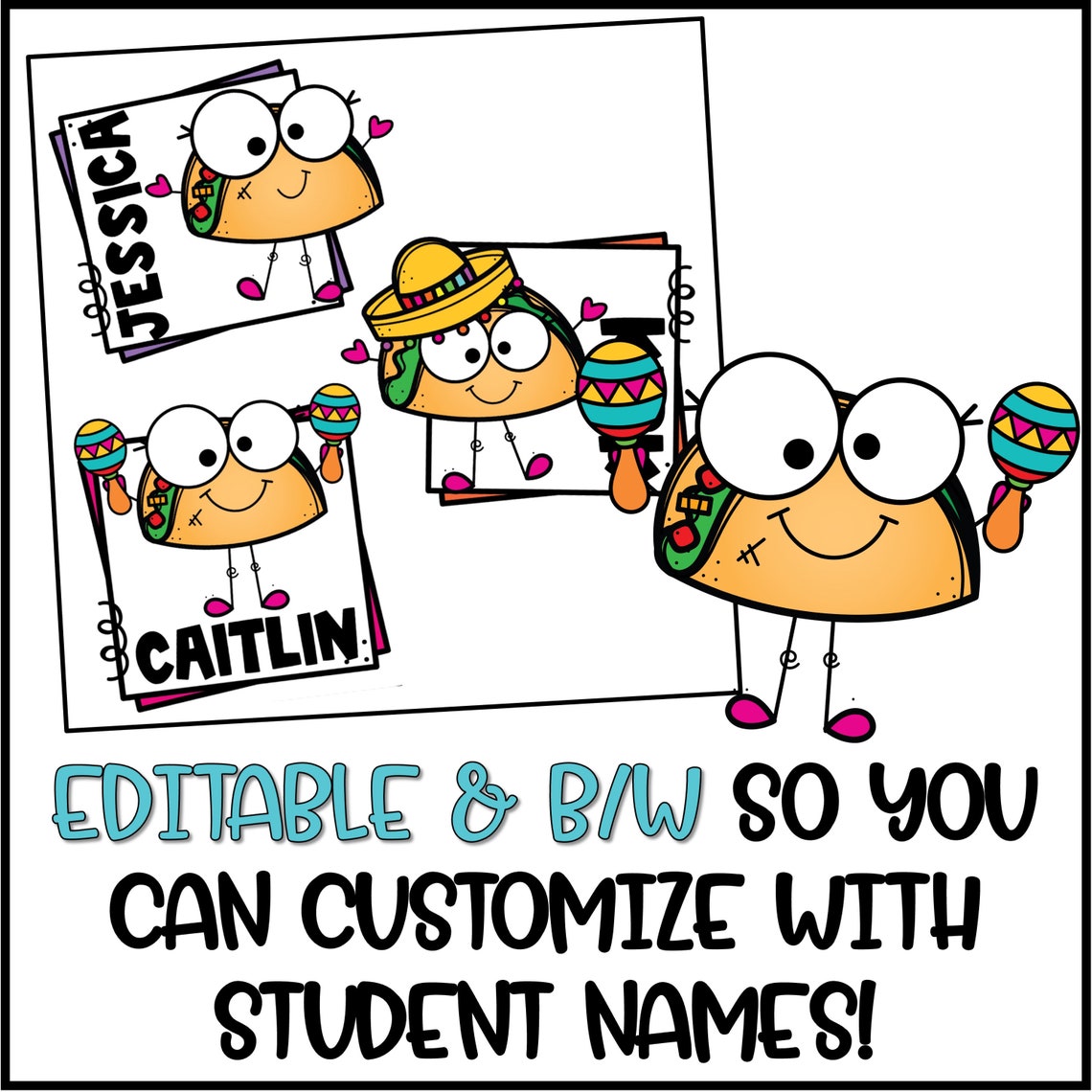 Back to School Taco Bulletin Board or Door Decoration - Etsy