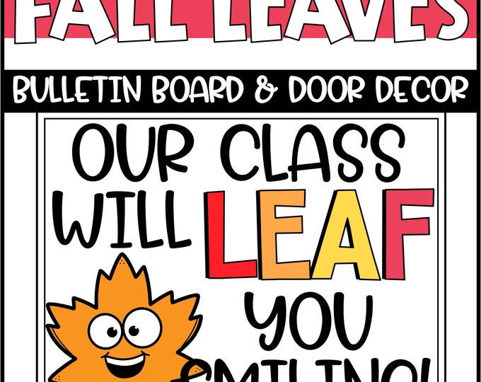 Fall Leaves Bulletin Board or Door Decoration - Etsy
