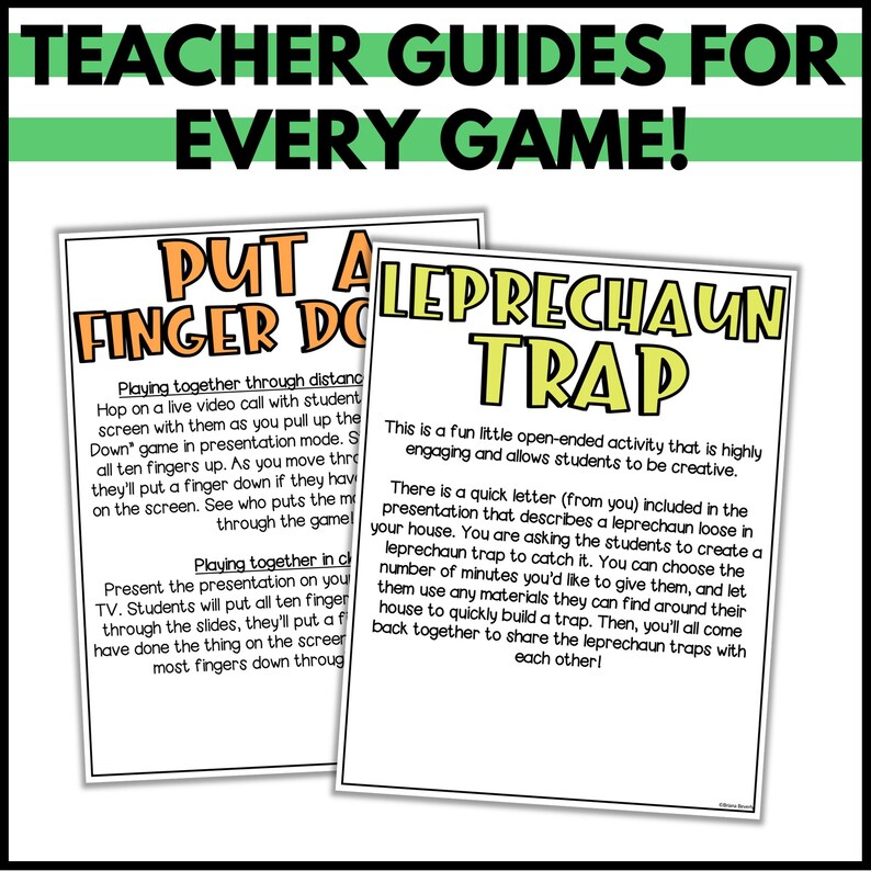 Digital St. Patrick's Day Games for Kids Virtual St. - Etsy