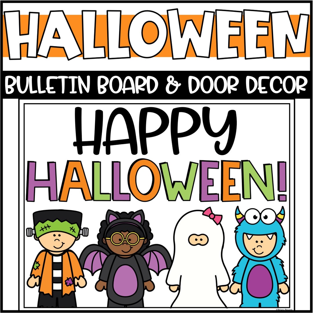 Halloween Bulletin Board or Door Decoration Trick-or-treat - Etsy