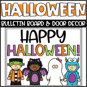 Halloween Bulletin Board or Door Decoration Trick-or-treat - Etsy