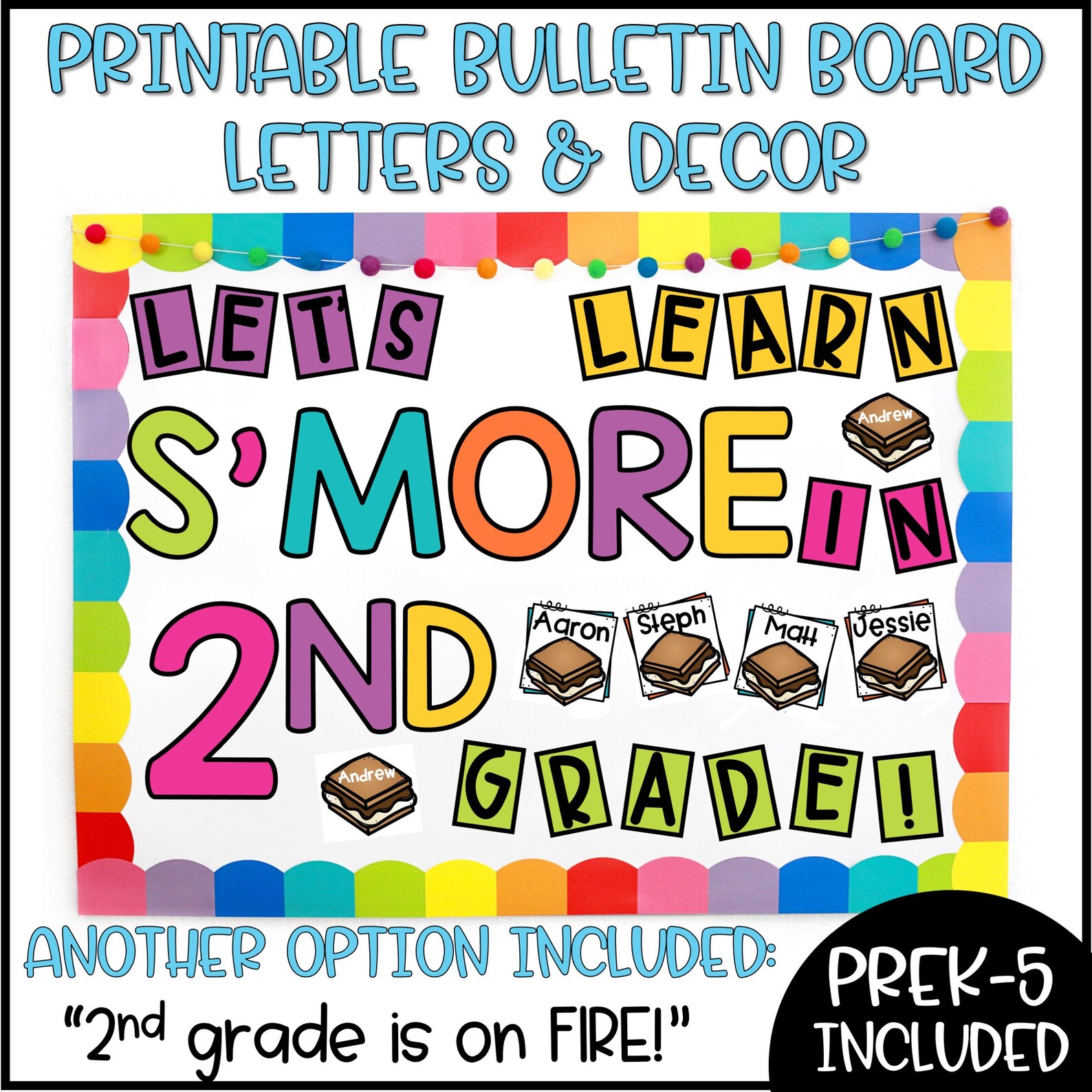 Camping S'mores Bulletin Board or Door Decoration - Etsy