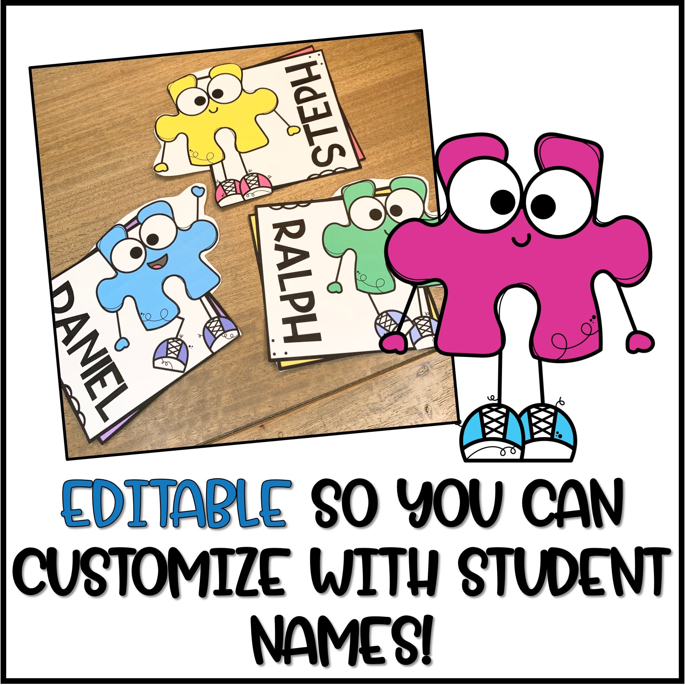 Puzzle Piece Bulletin Board or Door Decoration - Etsy