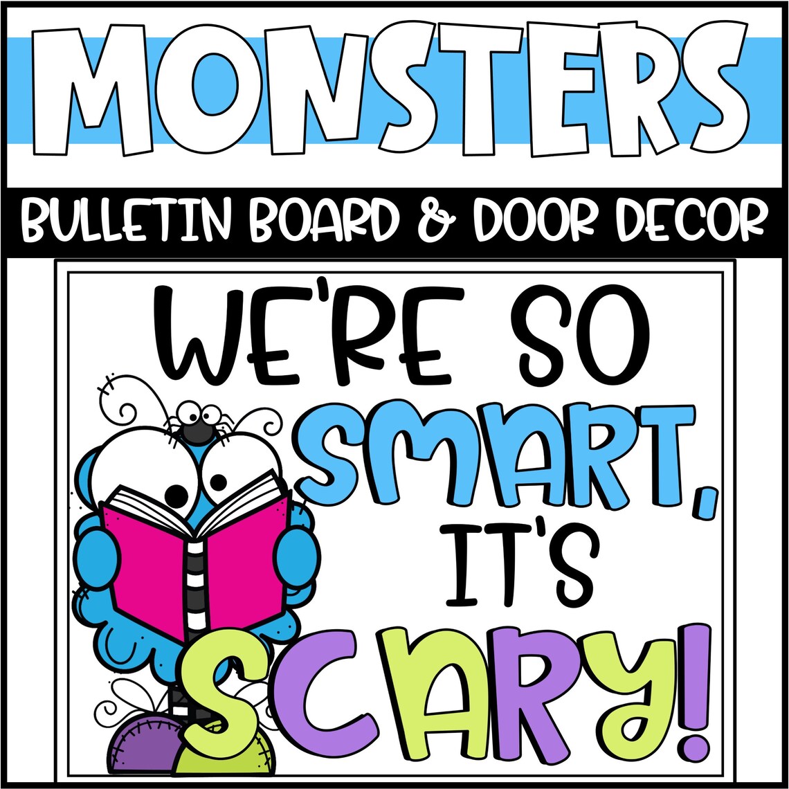 Halloween Monsters Bulletin Board or Door Decoration - Etsy