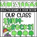 St.patrick's Day Shamrocks Bulletin Board or Door Decoration - Etsy