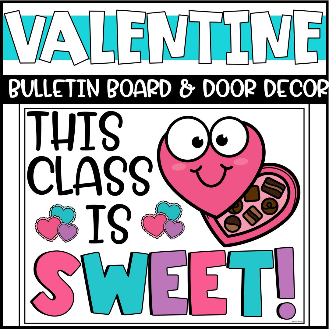 Valentines Day Bulletin Board or Door Decoration - Etsy