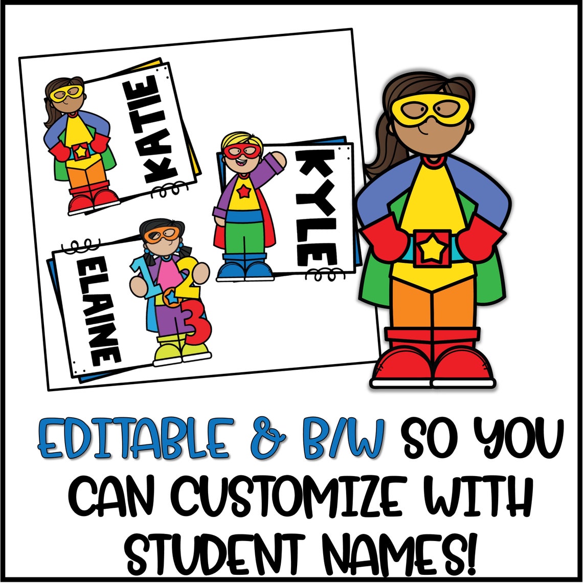 Primary Superhero Bulletin Board or Door Decoration - Etsy