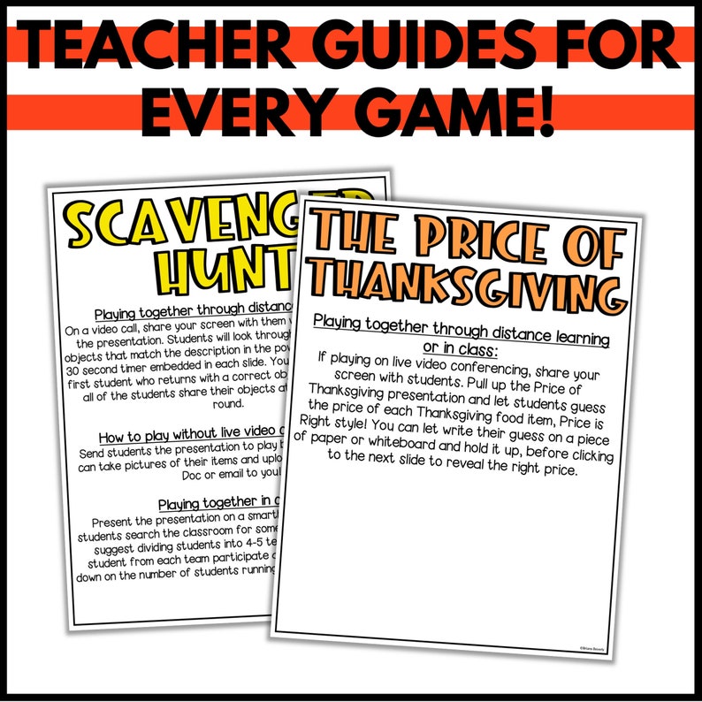 Digital Thanksgiving Games for Kids, Virtual Thanksgiving Party for ...