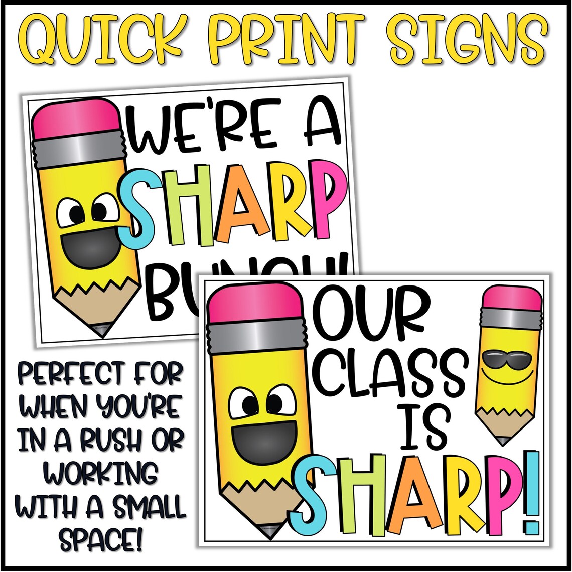 Pencil Bulletin Board or Door Decoration Sharp Bunch - Etsy