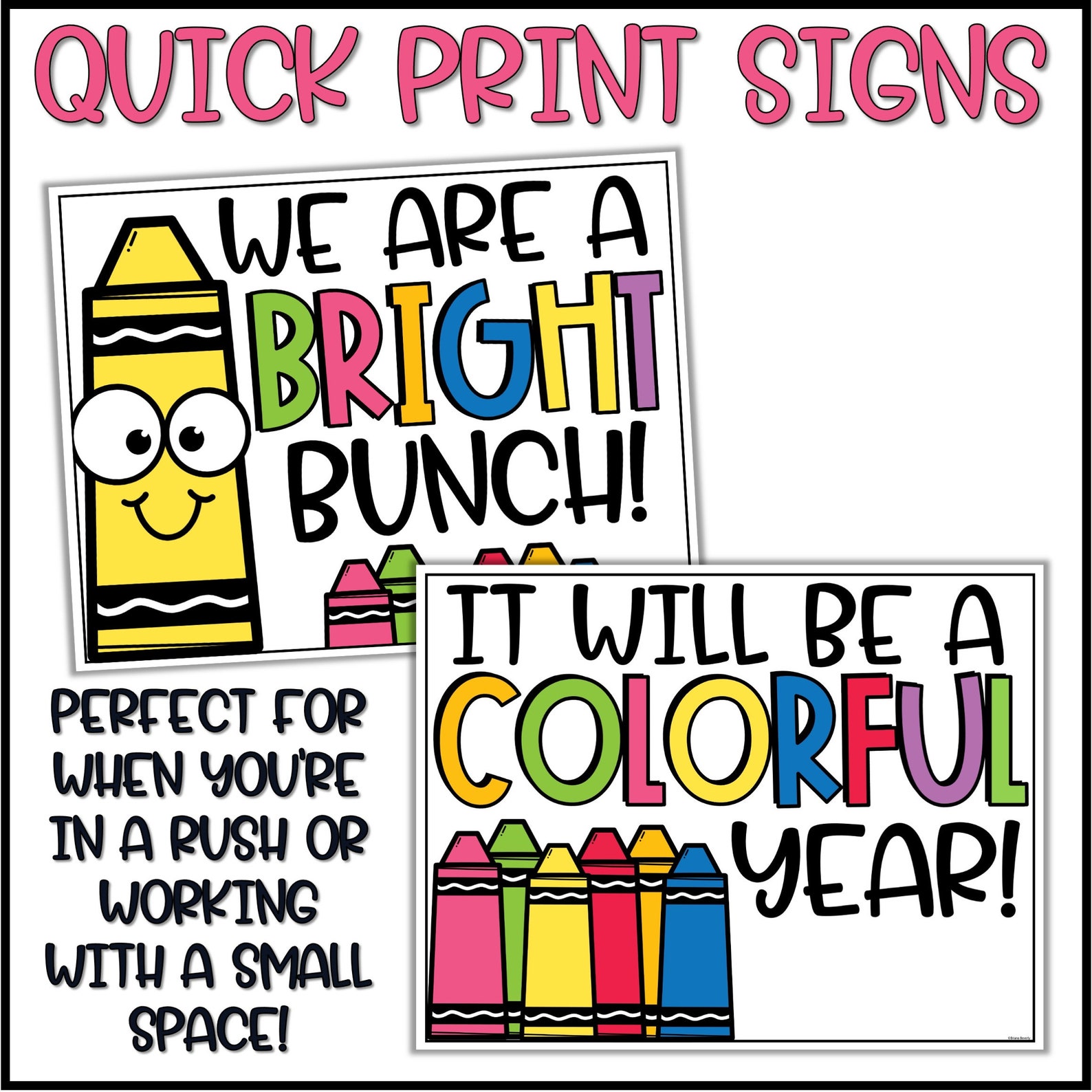 Bright Crayon Bulletin Board or Door Decoration - Etsy