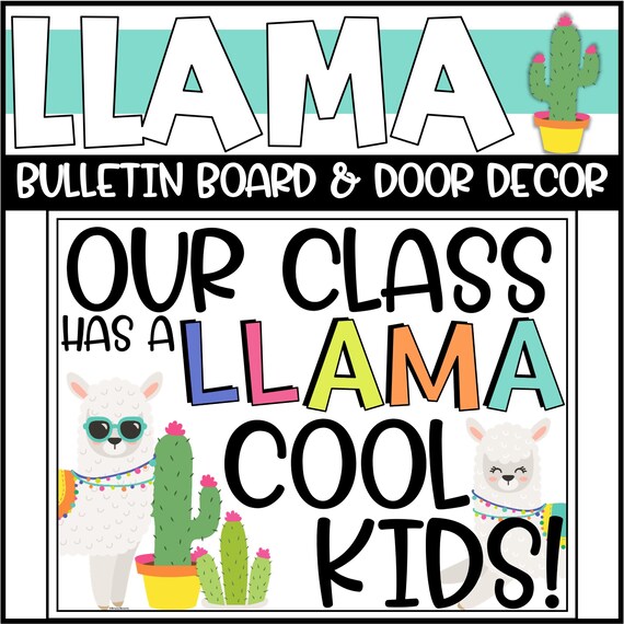 Llama Bulletin Board or Door Decoration - Etsy