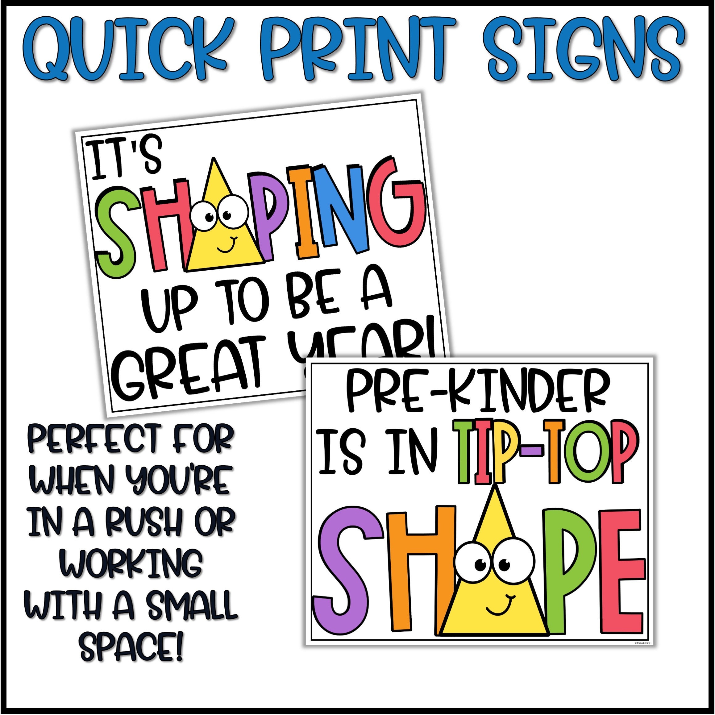 Math Shapes Bulletin Board or Door Decoration - Etsy