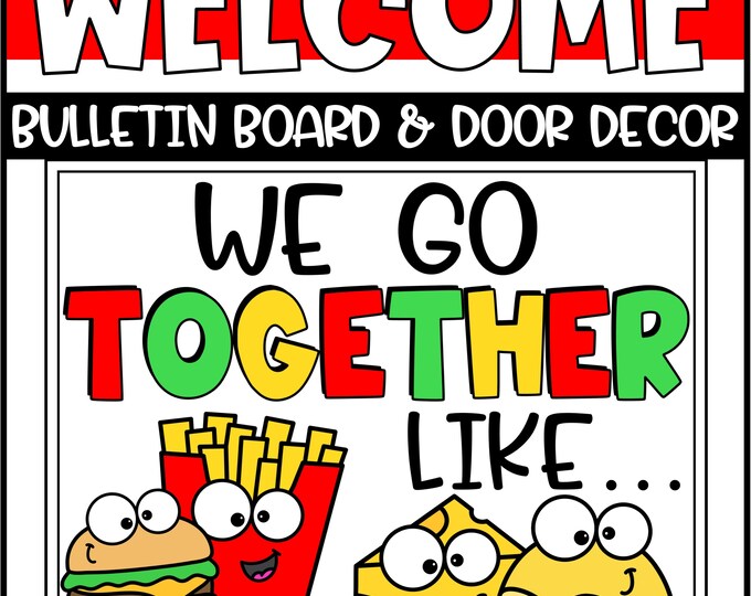 Welcome Bulletin Board or Door Decoration We Go Together - Etsy