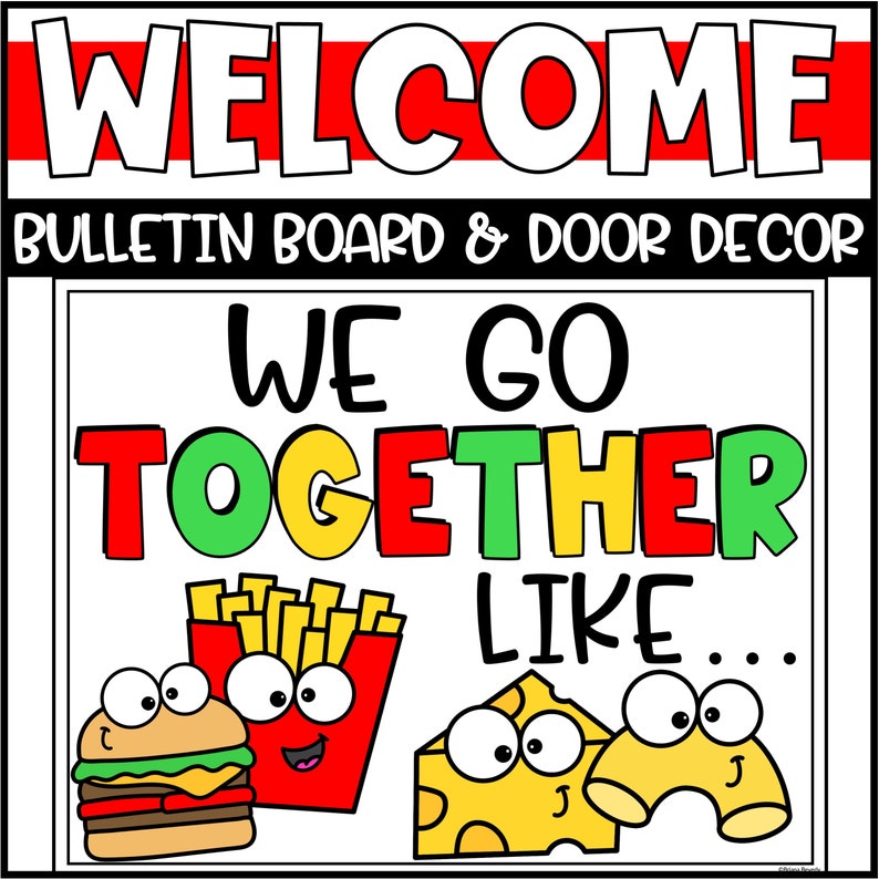 Welcome Bulletin Board or Door Decoration We Go Together - Etsy
