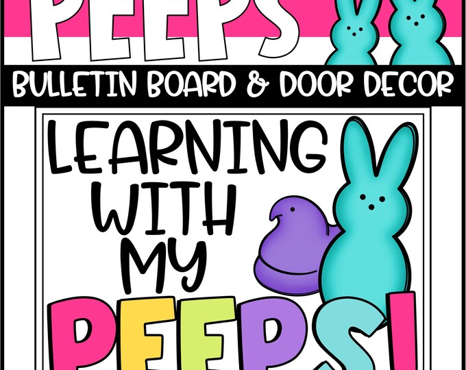 Spring Peeps Bulletin Board or Door Decoration - Etsy