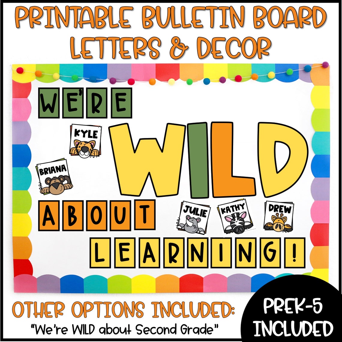 Safari Bulletin Board or Door Decoration - Etsy