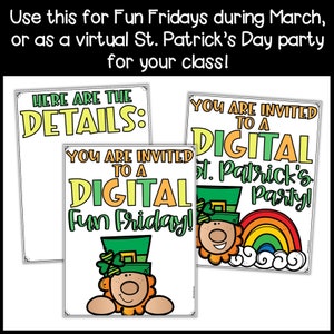 Digital St. Patrick's Day Games for Kids Virtual St. - Etsy