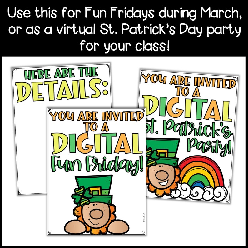Digital St. Patrick's Day Games for Kids Virtual St. - Etsy