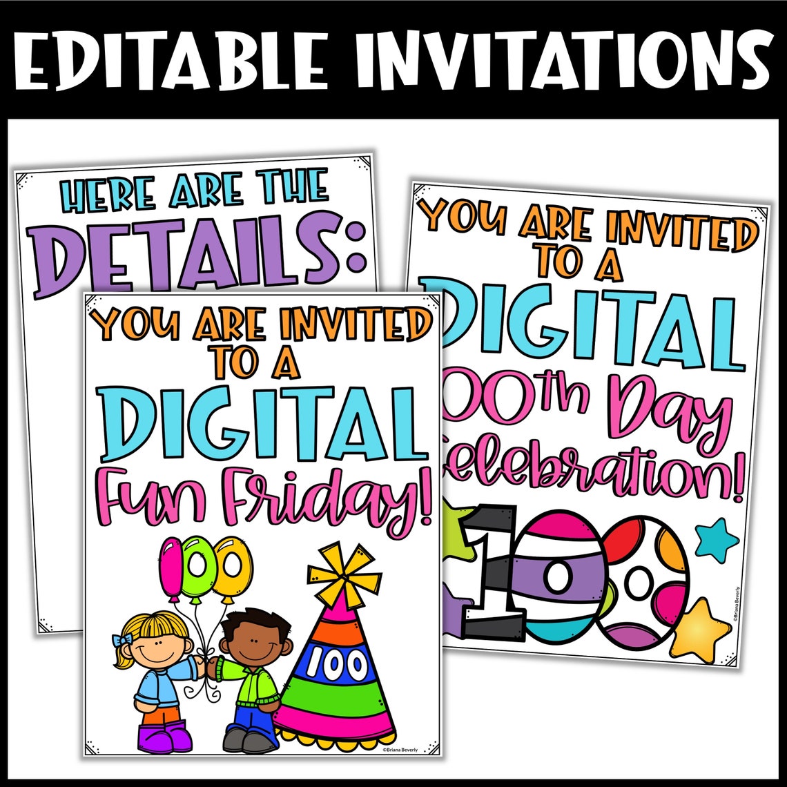 Digital 100th Day of School Games for Kids Virtual 100 Days | Etsy