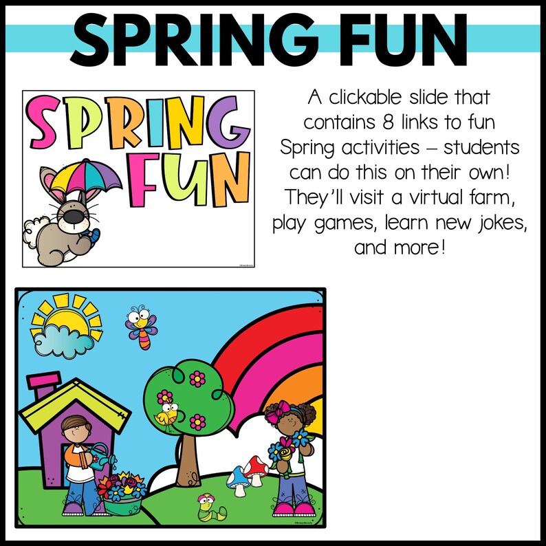 Digital Spring Games for Kids, Virtual Easter for Classrooms - Etsy