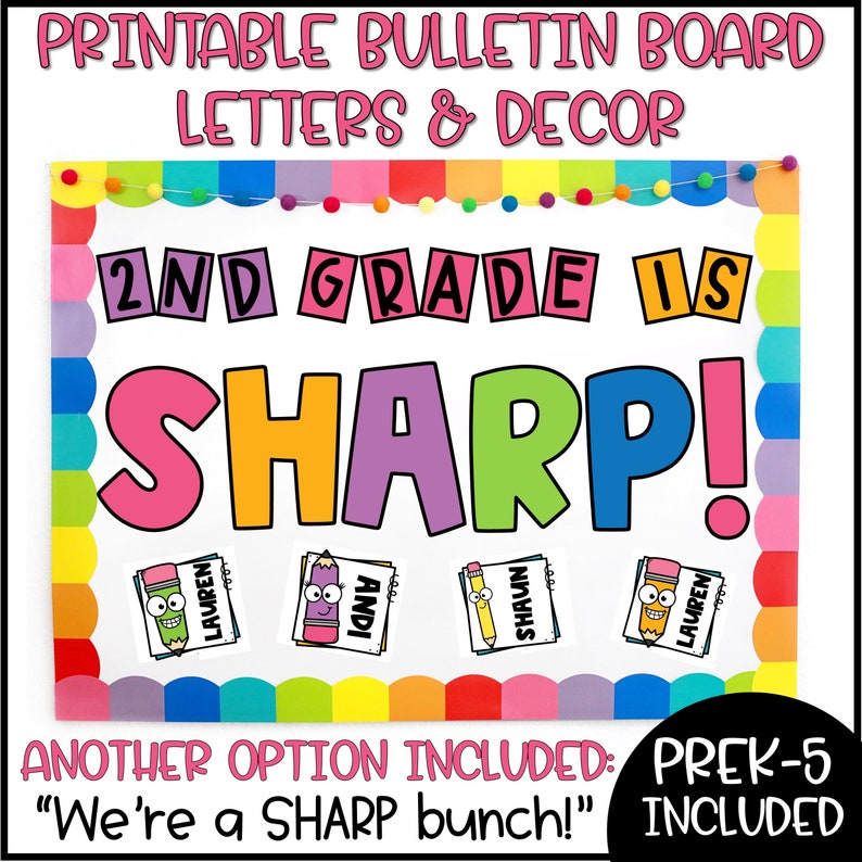 Pencil Bulletin Board or Door Decoration Sharp Bunch - Etsy