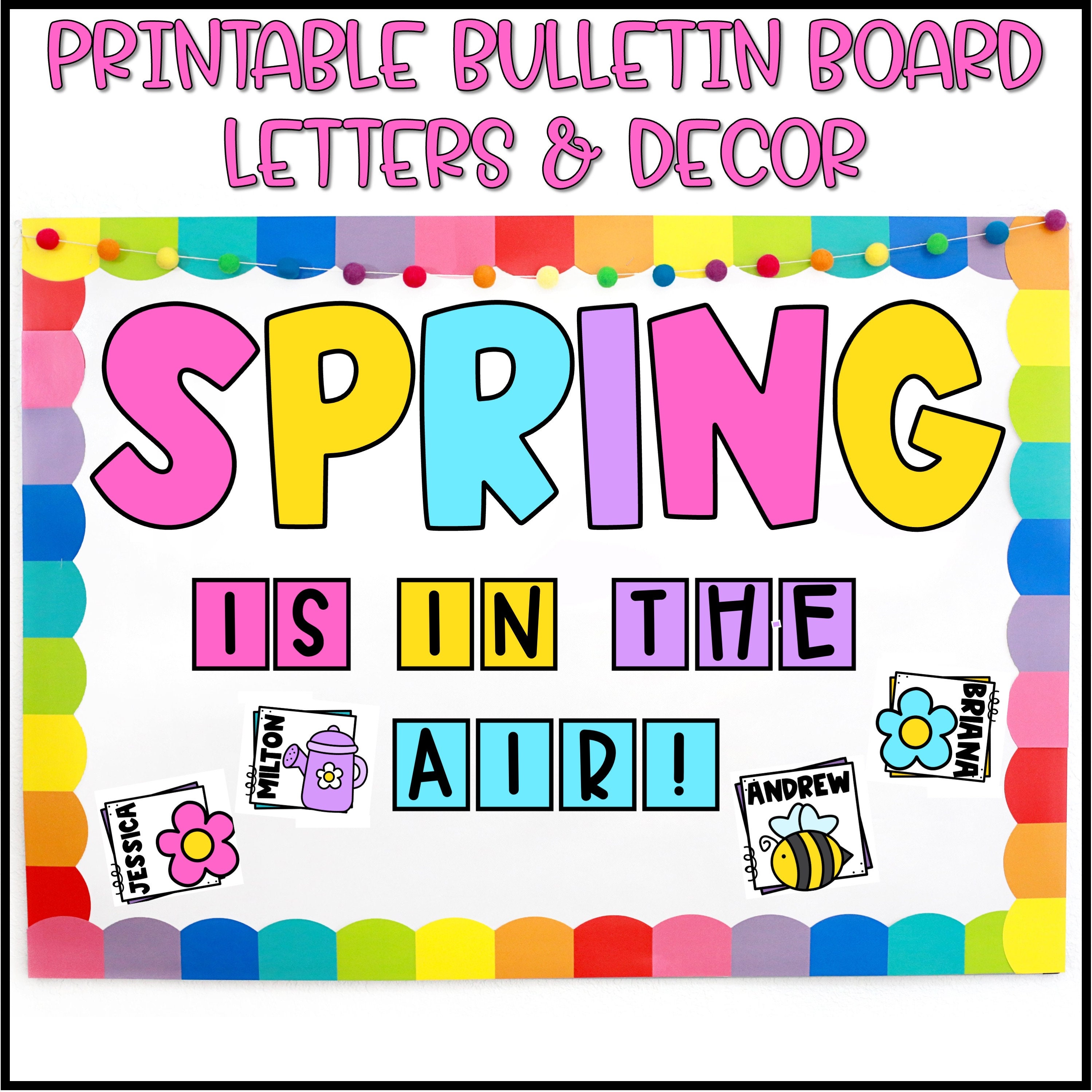 Spring Friends Bulletin Board or Door Decoration - Etsy