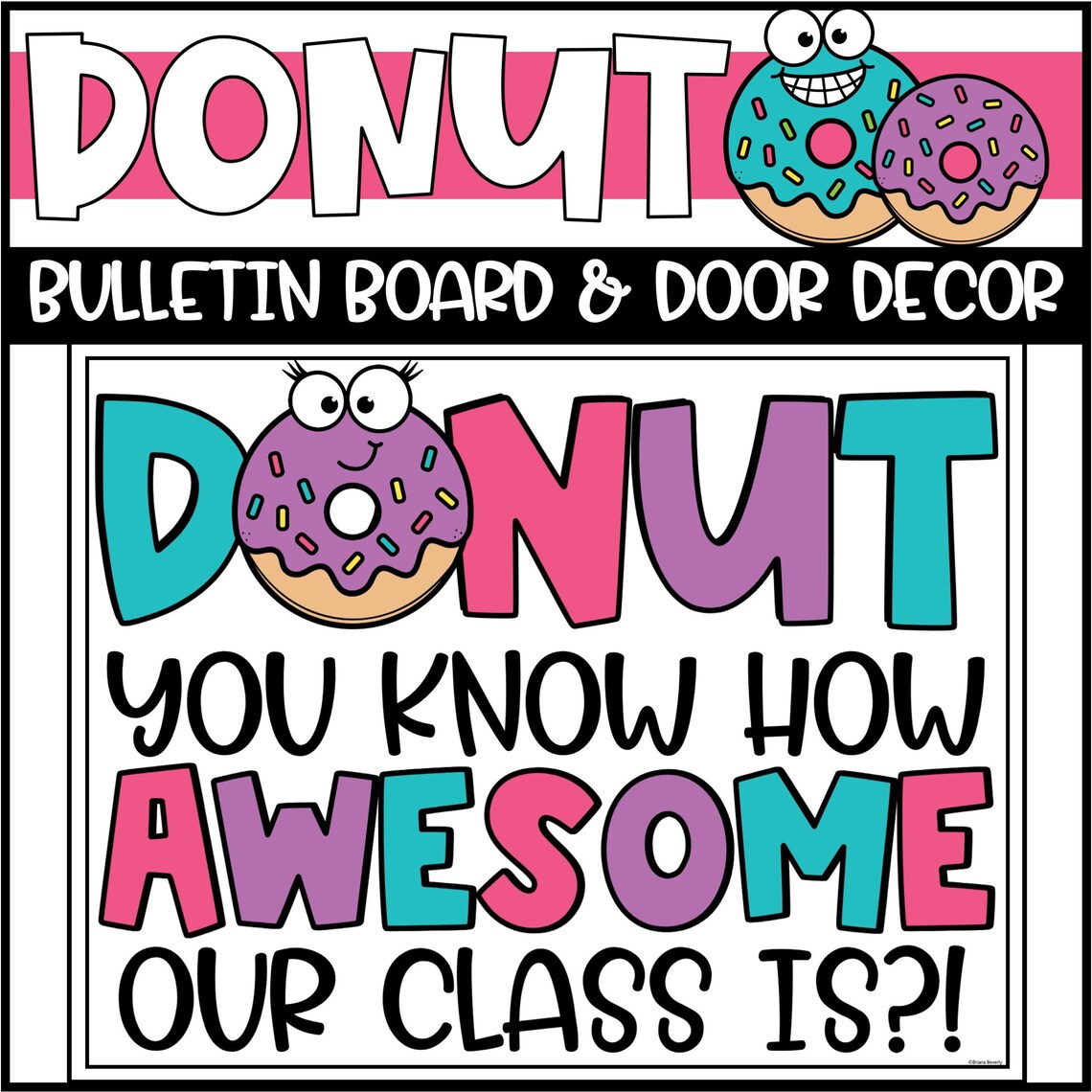Donut Bulletin Board or Door Decoration - Etsy