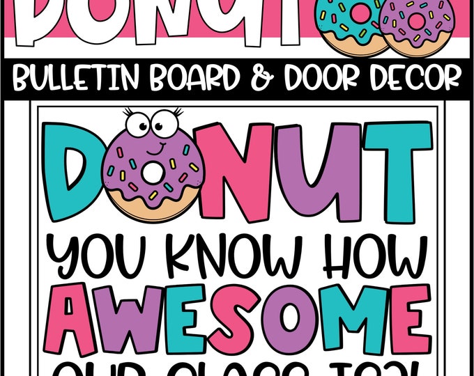 Donut Bulletin Board or Door Decoration - Etsy