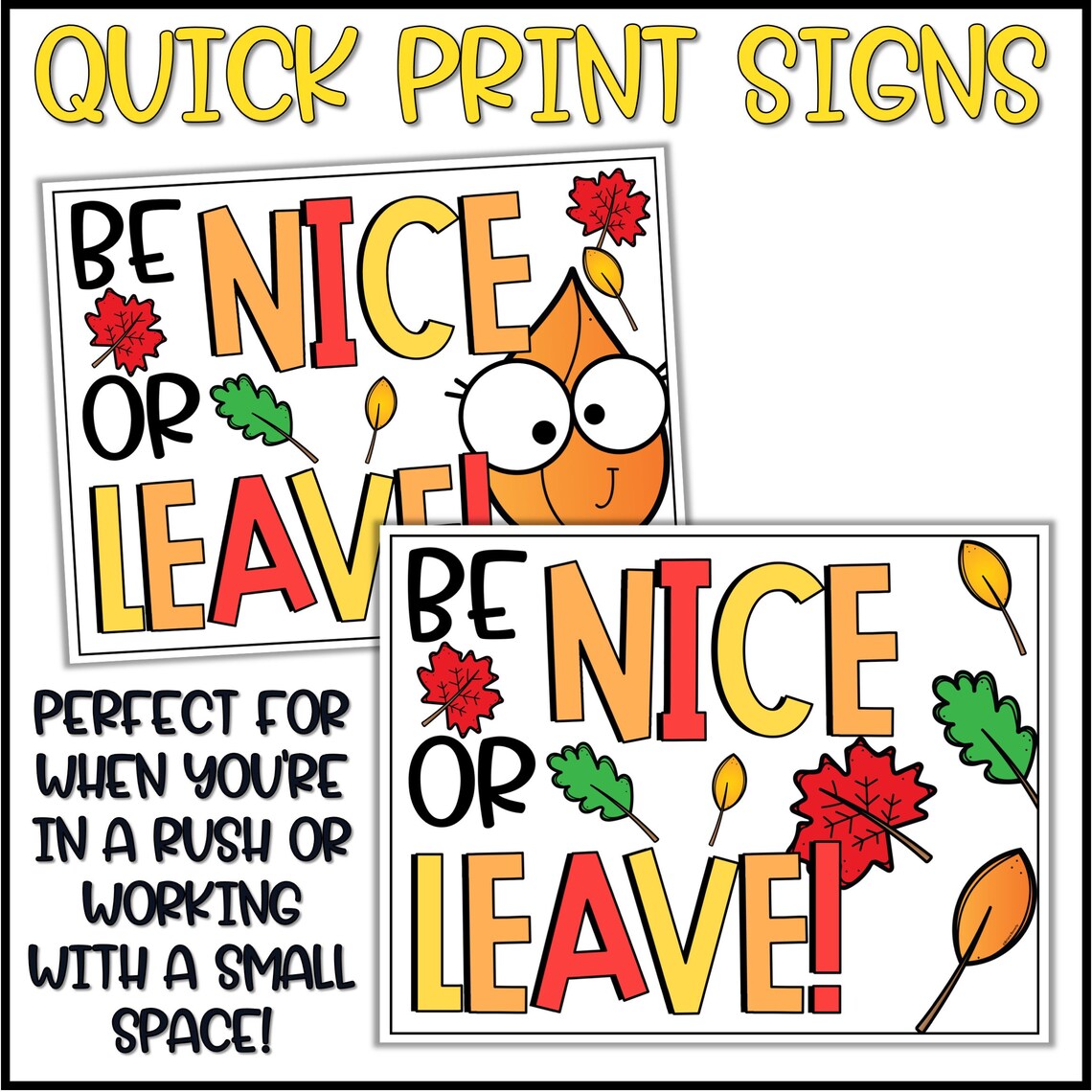 Fall Leaves Kindness Bulletin Board or Door Decoration - Etsy