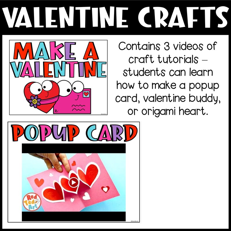 Digital Valentines Day Games for Kids Virtual Valentines - Etsy
