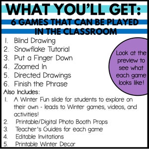 Digital Winter Games for Kids, Virtual Holiday Party for Classrooms - Etsy