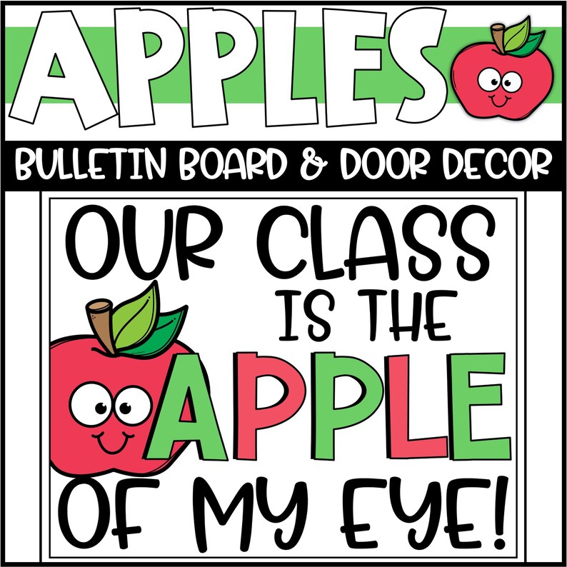 Fall Apples Bulletin Board or Door Decoration - Etsy