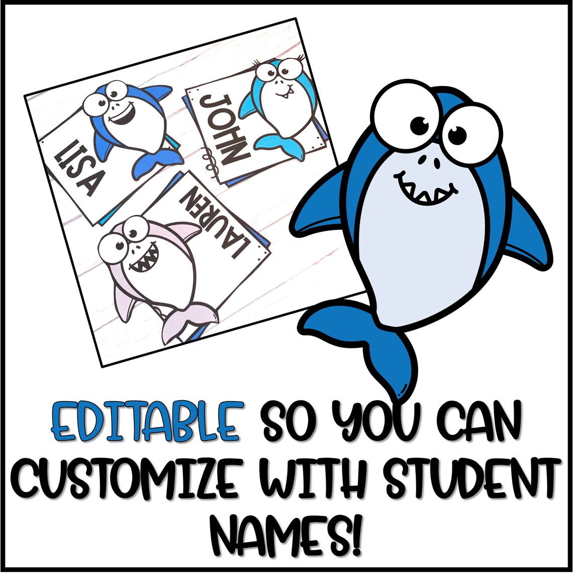 Sharks Bulletin Board or Door Decoration - Etsy