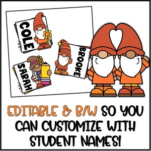 Fall Gnome Bulletin Board or Door Decoration - Etsy