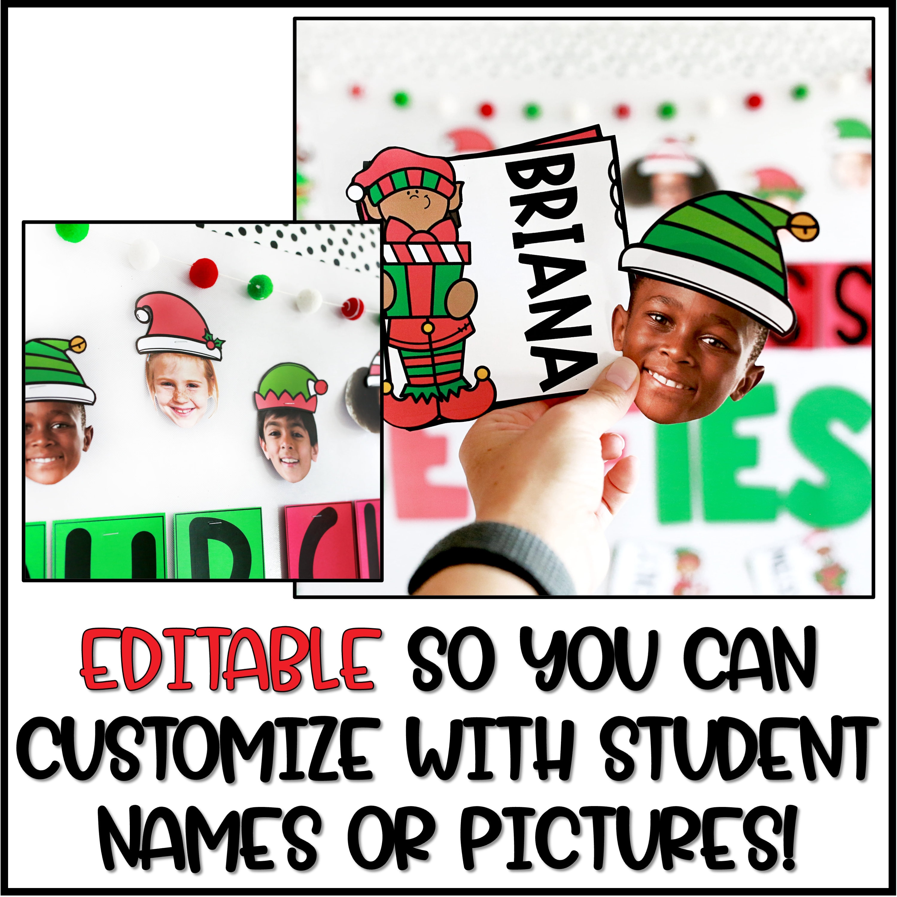 Christmas Elf Bulletin Board or Door Decoration - Etsy