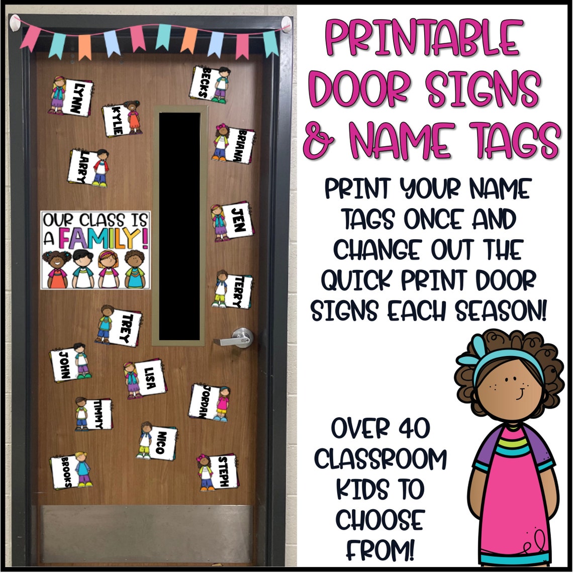 Welcome Back to School Classroom Door Decor Kit - Etsy