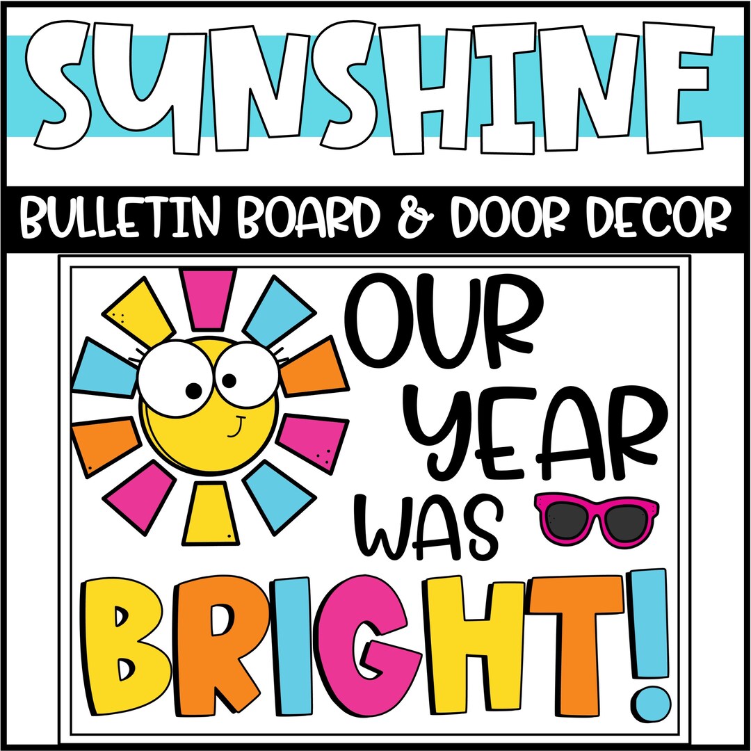Back to School Sunshine Bulletin Board or Door Decoration - Etsy