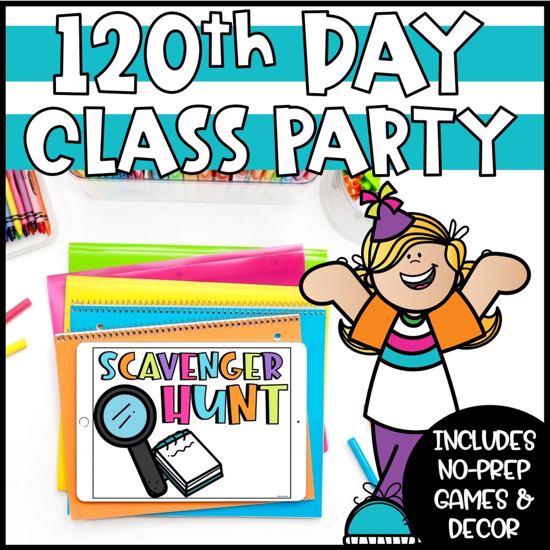Digital 120th Day of School Games for Kids, Virtual 120 Days of School ...
