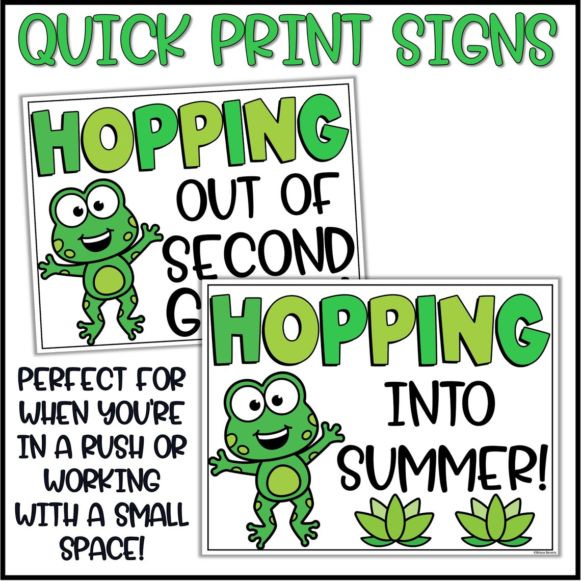 Back to School/summer Bulletin Board & Door Decor Frogs - Etsy
