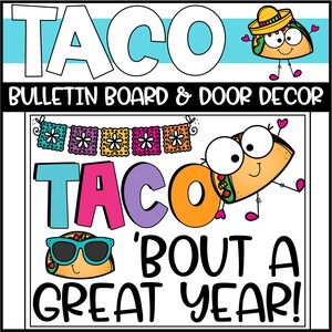 Back to School Taco Bulletin Board or Door Decoration - Etsy